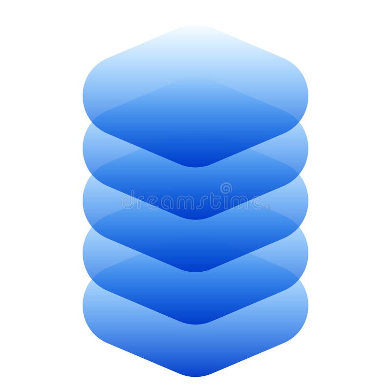 Stacked Tower Abstract Server, HDD, Hosting or Building Construction ...