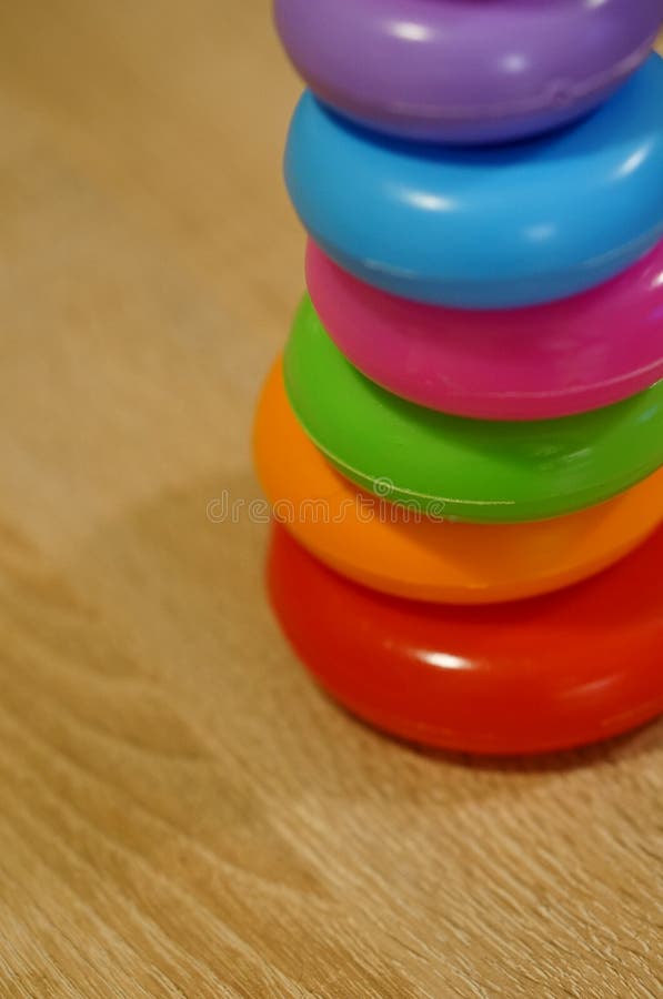 Stacked toy rings stock image. Image of circle, object - 51376075