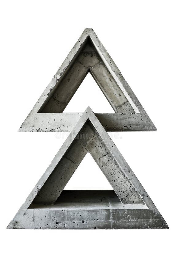 Stacked Triangle Shapes stock illustration. Illustration of visual ...
