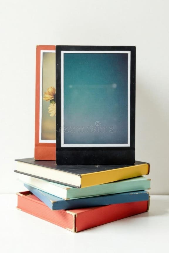 Stacked Vintage and Modern Polaroid Frames, Isolated on White , Photo ...