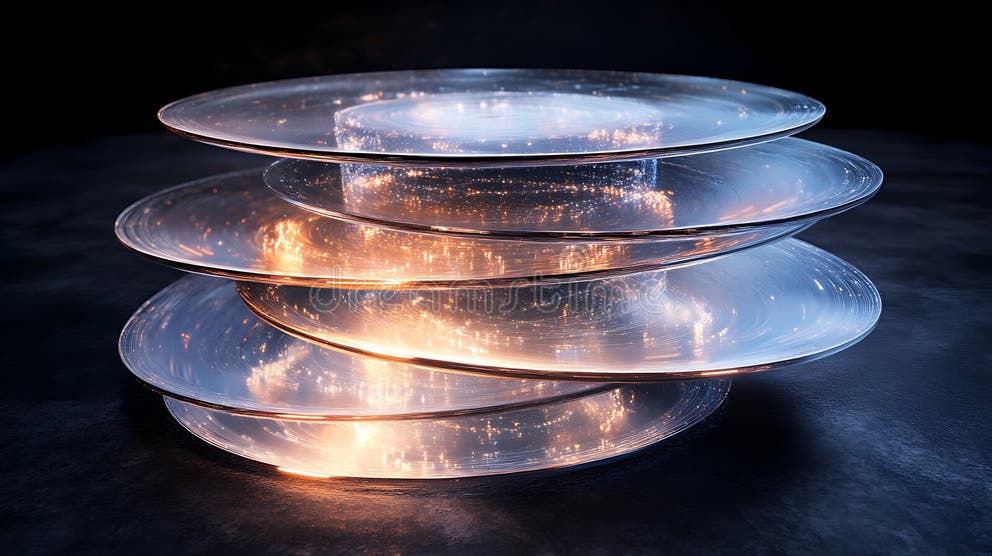 Stacked Wavefunction Plates Dissolving into Info Measure, Showing ...