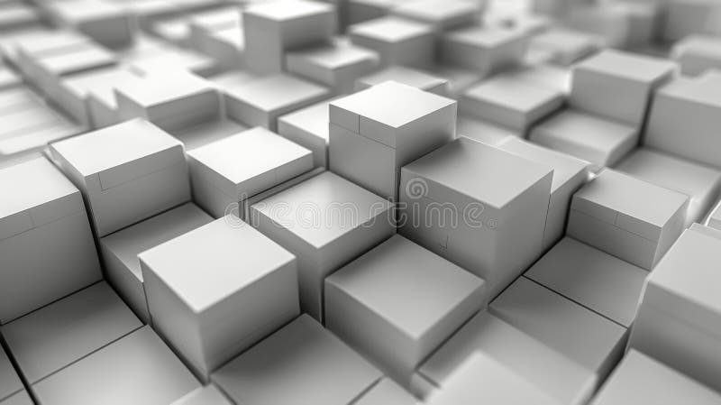 Stacked White Cubes stock photo. Image of abstract, interior - 316596814