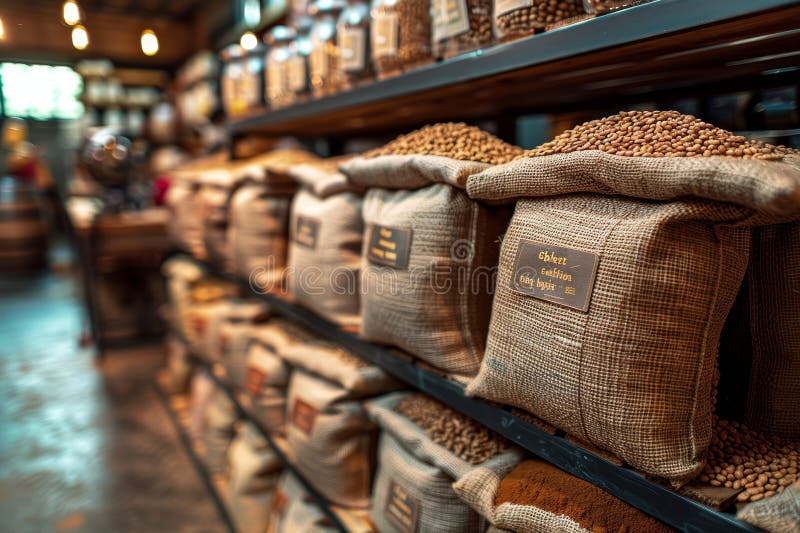 Stacked White Nylon Construction Bags Filled with Various Unknown ...