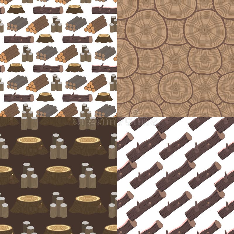 Timber Wood Truck Vector Illustration Isolated Stock Vector ...