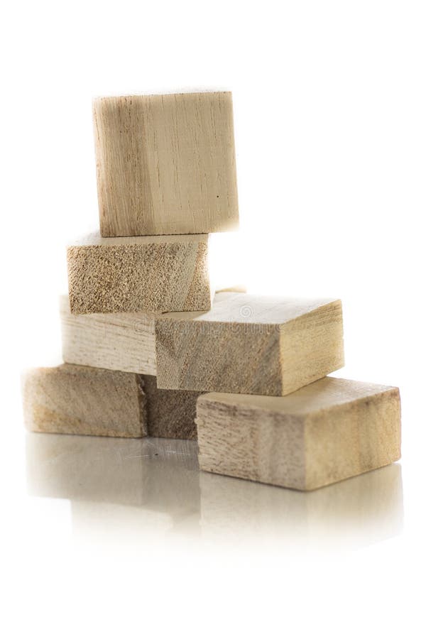 Stacked of wooden block stock photo. Image of background - 190165670