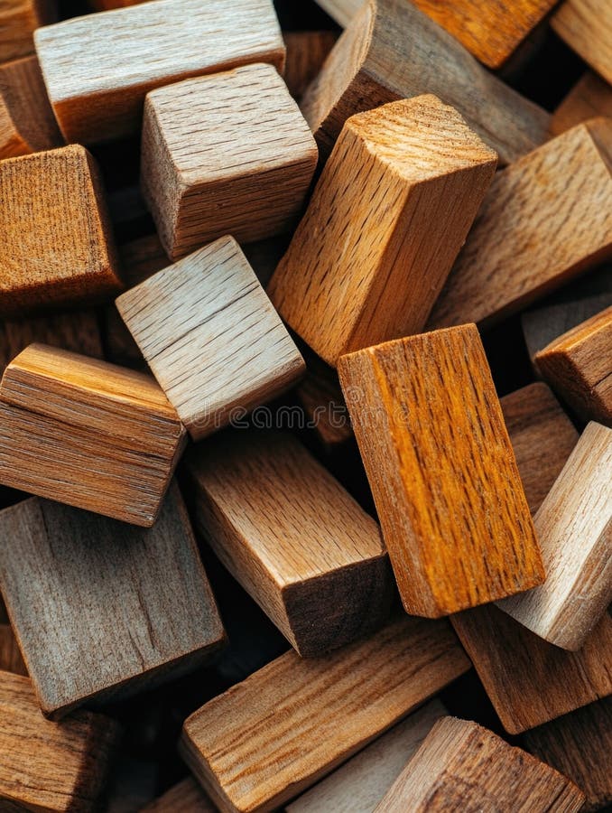 Stacked Wooden Blocks stock photo. Image of activity - 375315216