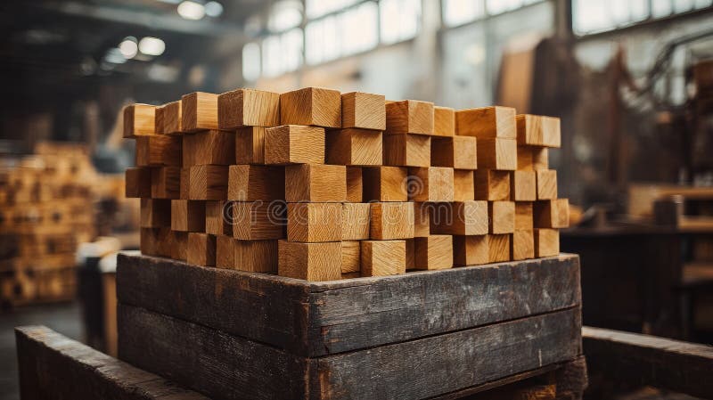 Stacked Wooden Blocks Workshop Setting Stock Photos - Free & Royalty ...