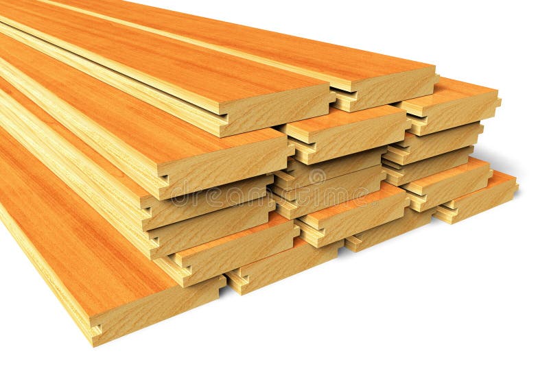 Stacked Wooden Construction Planks Stock Illustration - Illustration of ...