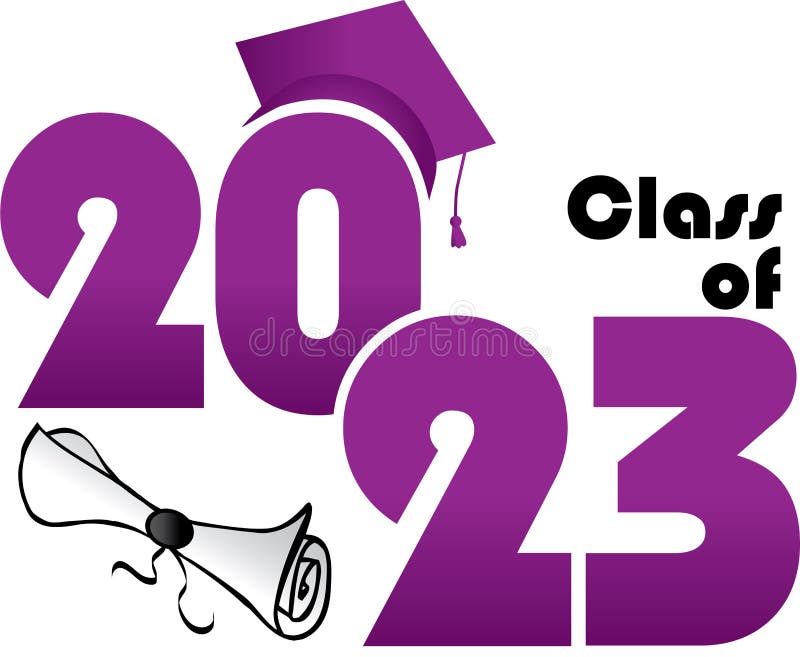 Purple Class of 2021 Graduation Cap Stock Vector - Illustration of ...