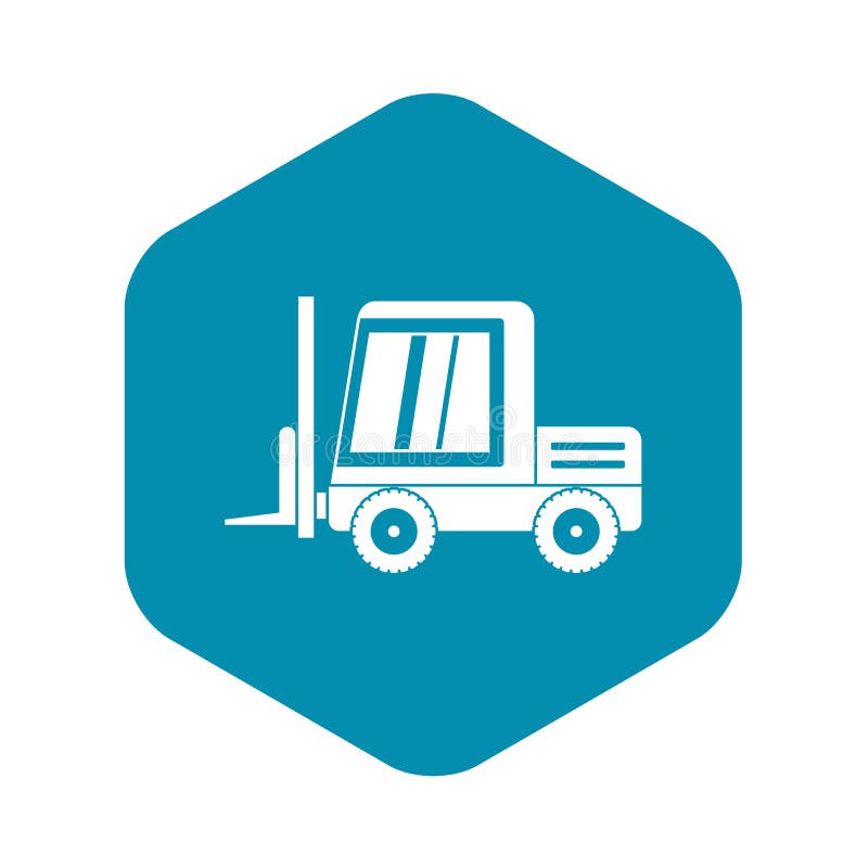 Stacker loader icon simple stock vector. Illustration of equipment ...