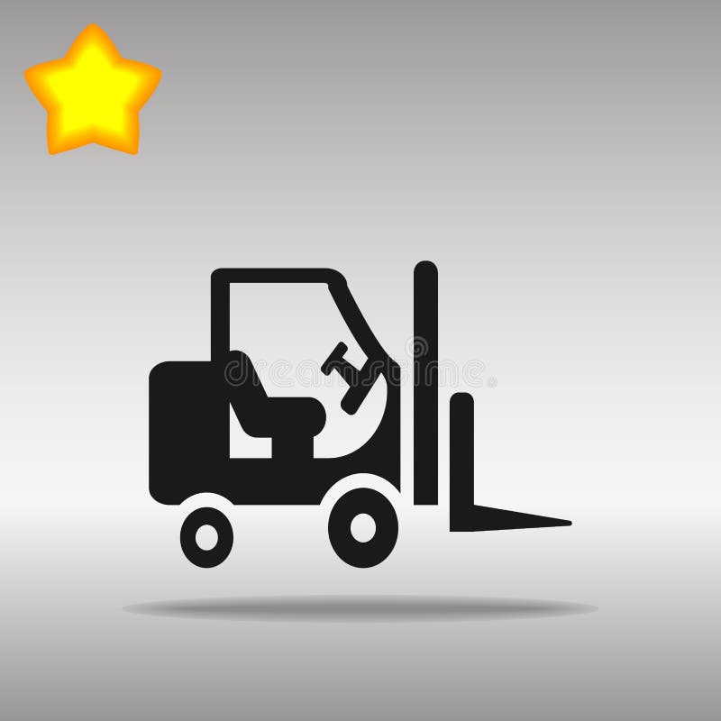 Stacker Loader Icon, Cartoon Style Stock Illustration - Illustration of ...