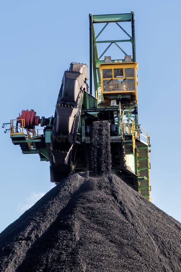 Stacker reclaimer stock image. Image of gdansk, site, black - 8562431