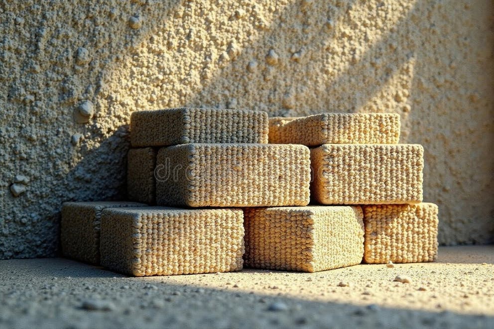 Stacking Cinder Blocks, Shadow Play, Uneven Surface, Construction ...