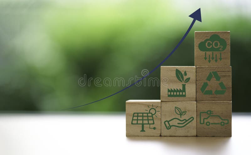 Stacking CO2 Reducing ,Recycle ,Green Factory Icon for Decrease CO2 ...