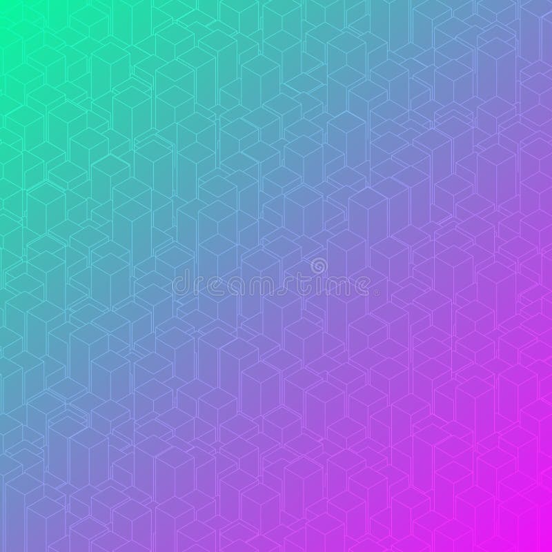 Stacking of cubes. stock vector. Illustration of blue - 135805289