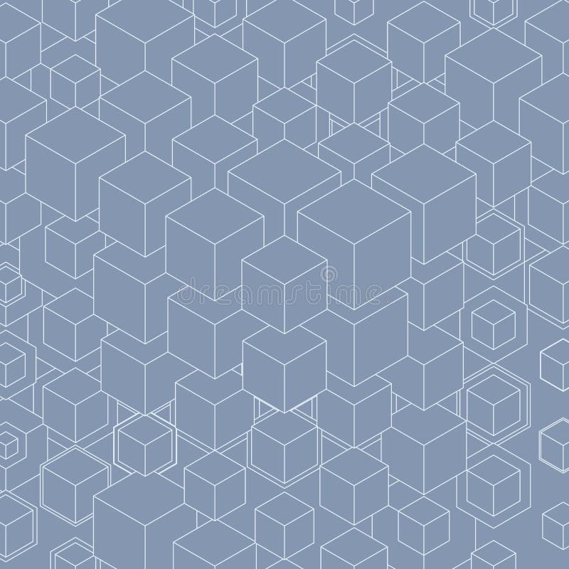 Stacking of cubes stock vector. Illustration of object - 134682050