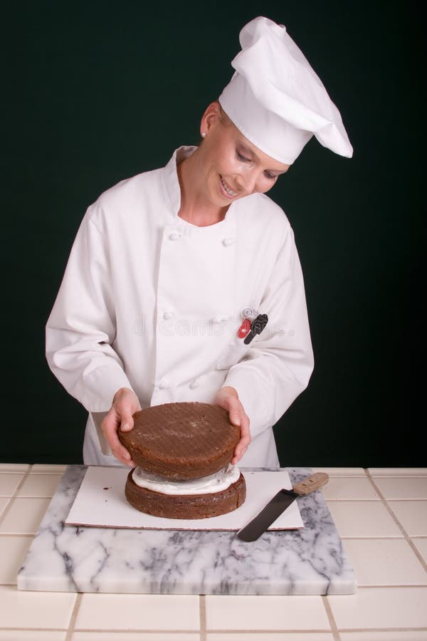 Stacking Layers stock photo. Image of woman, food, smile - 3593962