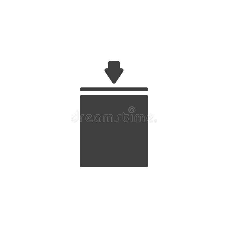 Stacking Limit Packaging Sign Vector Icon Stock Vector Illustration