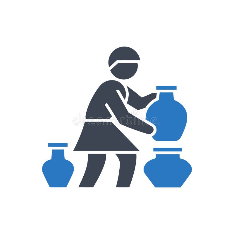 Stacking Pots Icon stock vector. Illustration of symbol - 373828041