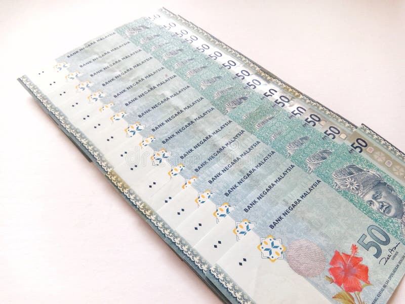 Stacking of 50 Ringgit Malaysia Bank Note Editorial Stock Image - Image ...