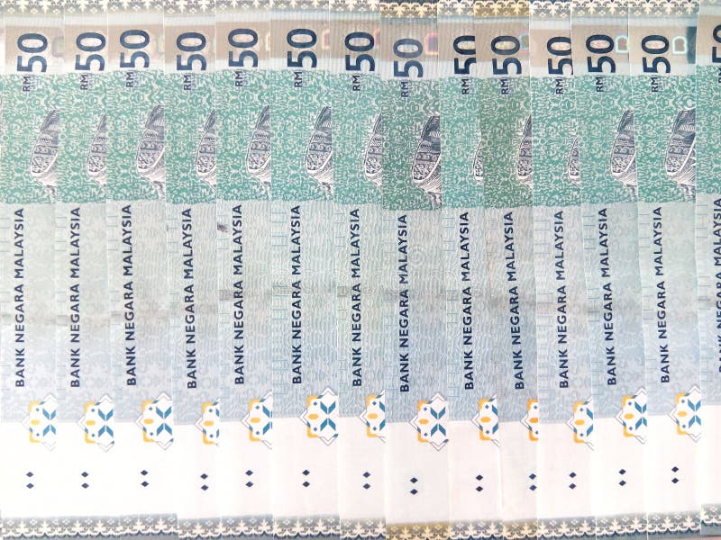 Stacking of 50 Ringgit Malaysia Bank Note Editorial Photo - Image of ...