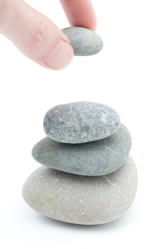 Stacking stones stock image. Image of shape, cobble, pebble - 13739697