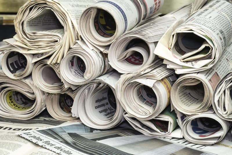 Newspaper Bundles White Background Stock Photos - Free & Royalty-Free ...