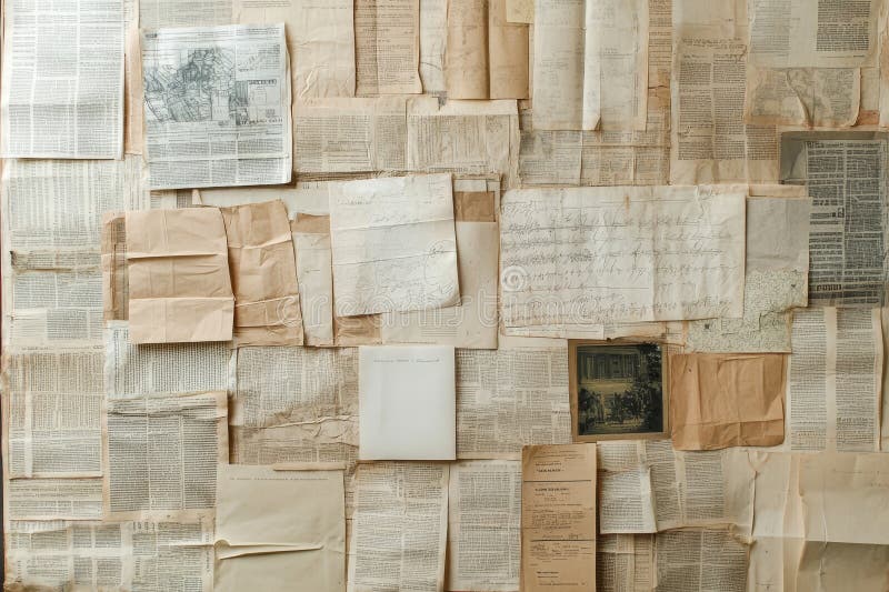 Stacks of Aged Papers, Newspapers, Documents, and Books Showcasing ...