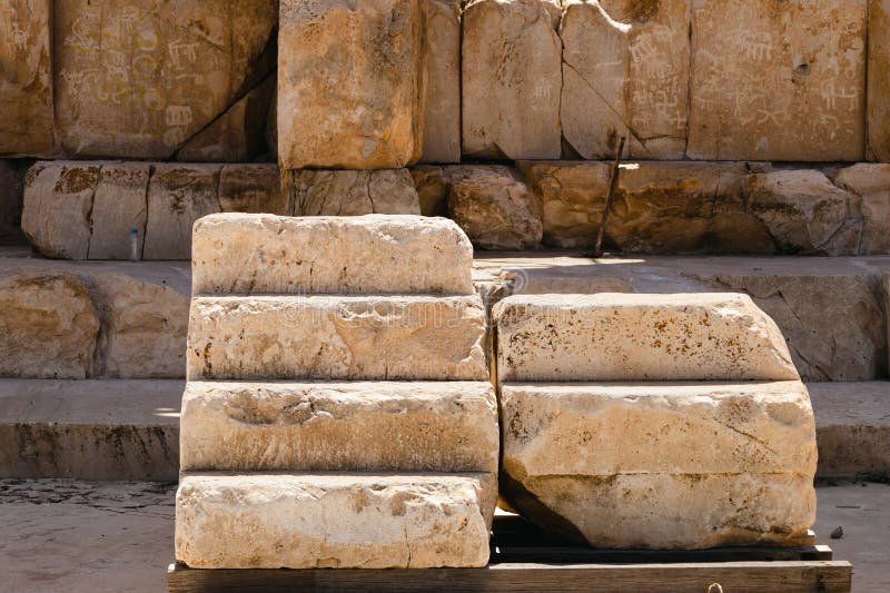 Stacks of Ancient Stone Blocks Stock Image - Image of brick, palace ...