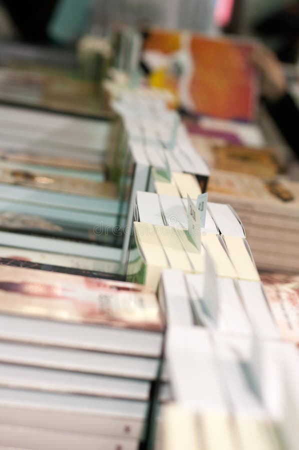 Stacks of Books Ready To Be Sold Stock Image - Image of business ...