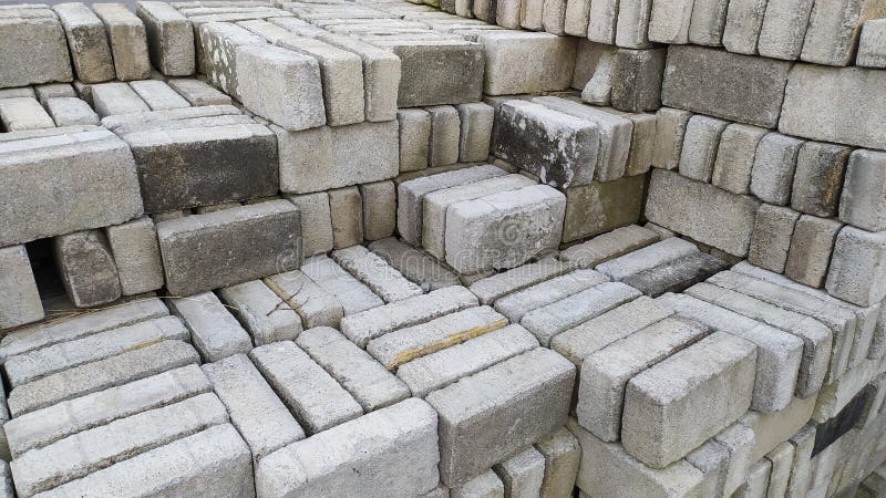Stacks of Bricks As the Main Building Material Stock Image - Image of ...