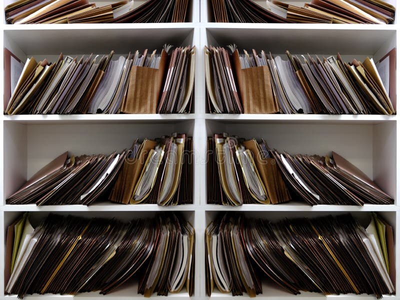 Files on Shelf stock image. Image of shelves, store, archive - 4134571