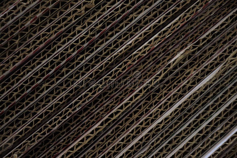 Stacks of Used Cardboard in Overlapping Layouts Stock Photo - Image of ...