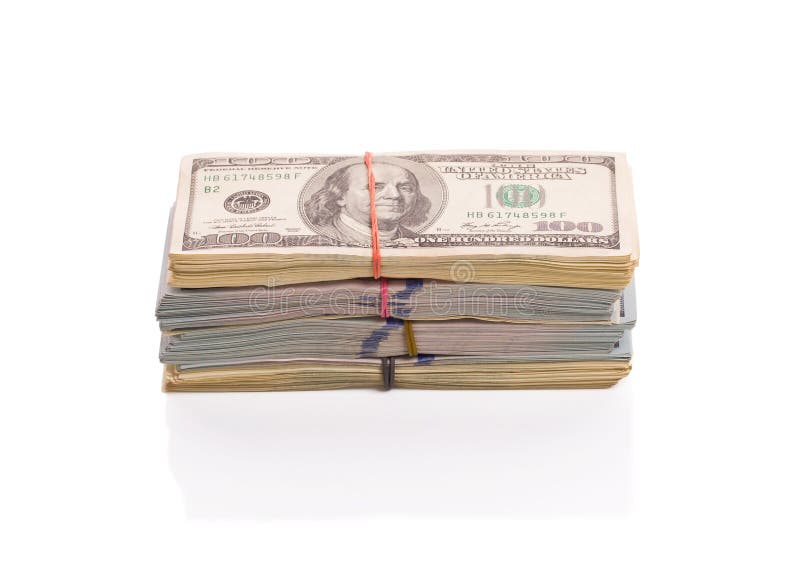 Stacks of cash stock photo. Image of stack, commercial - 65174818