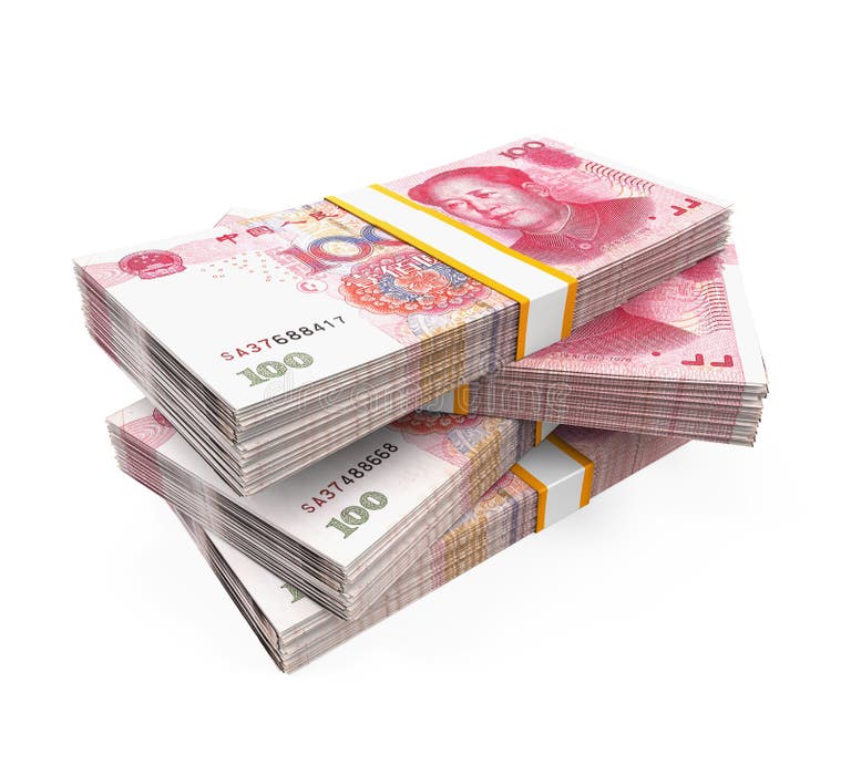 Stacks of Chinese Yuan Banknotes Stock Photo - Image of chinese ...