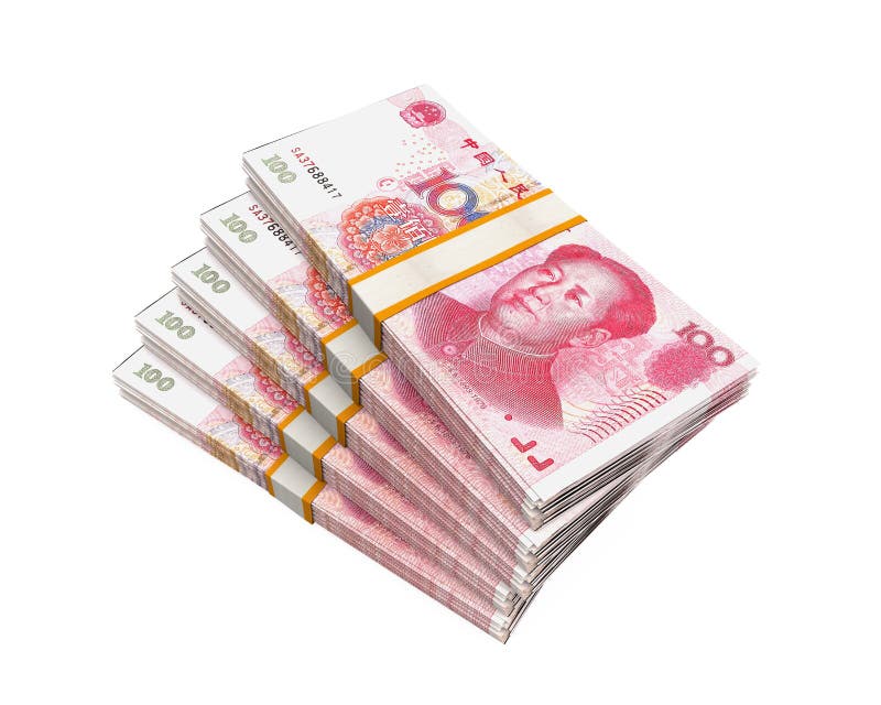 Stacks of Chinese Yuan Banknotes Stock Photo - Image of chinese ...