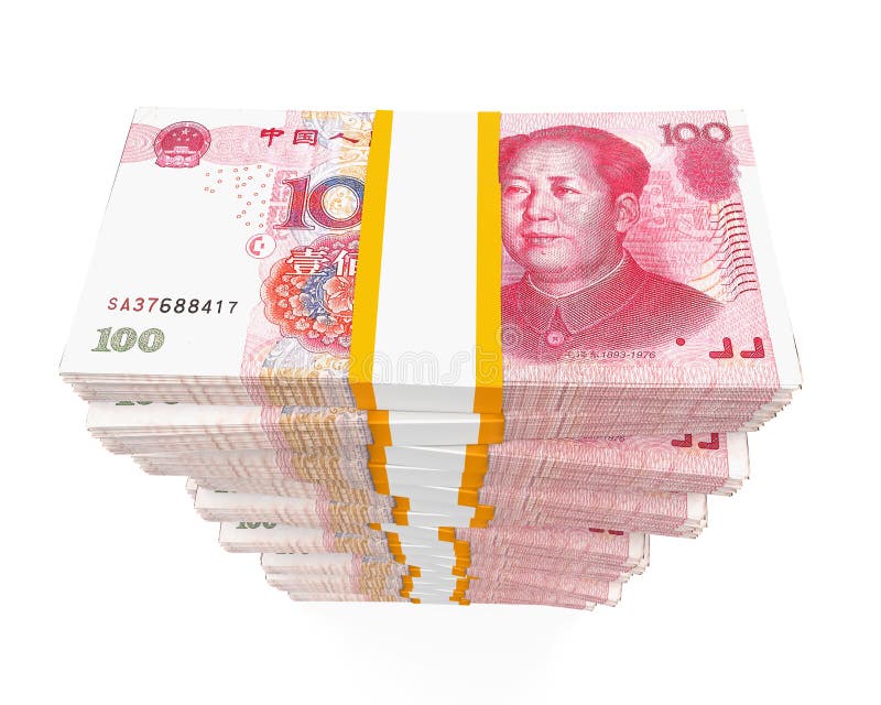 Stacks of Chinese Yuan Banknotes Stock Photo - Image of chinese ...