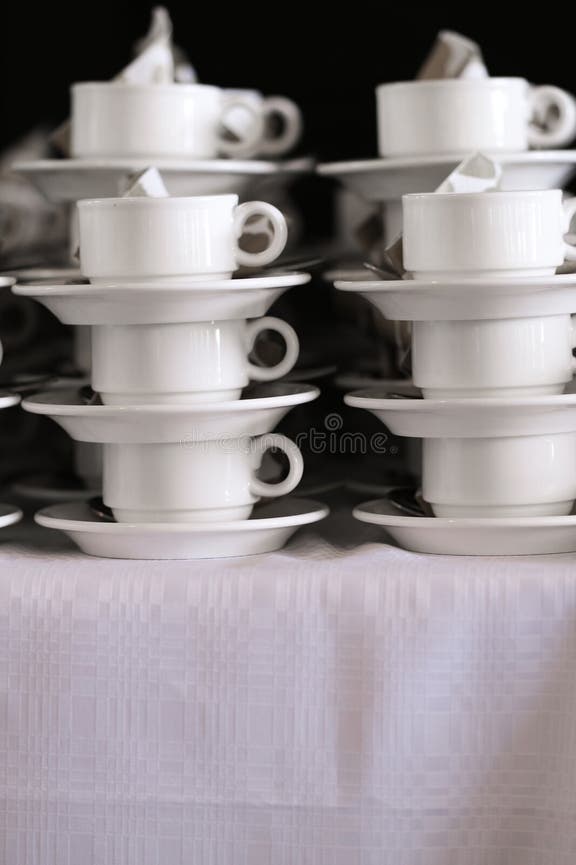 Stacks of coffee cups stock image. Image of cafe, mugs - 384654605