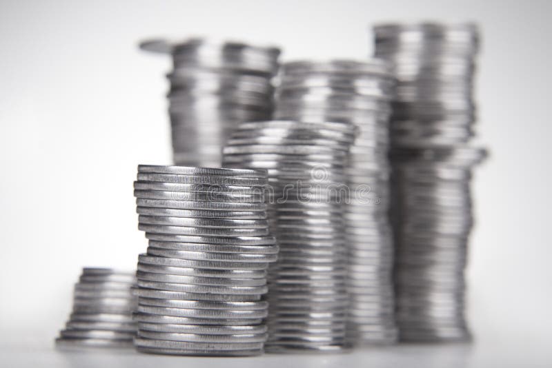 Stacks of coins stock photo. Image of fortune, change - 13626488