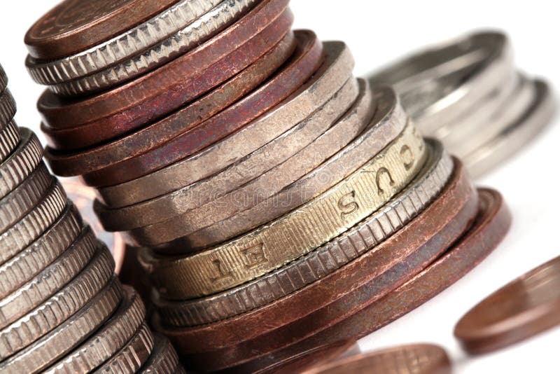 Stacks coins stock image. Image of coin, occupation, chart - 14016103