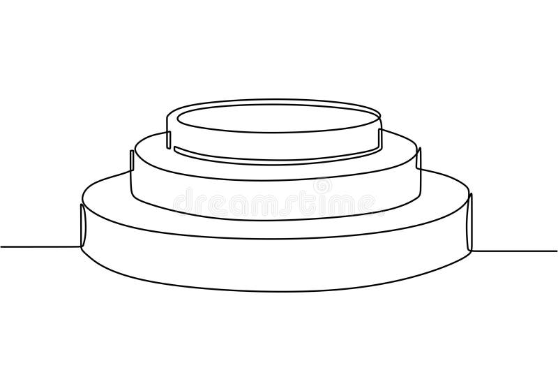 Stacks of Coins Penny Cents. Continuous One Line Drawing Stock Vector ...