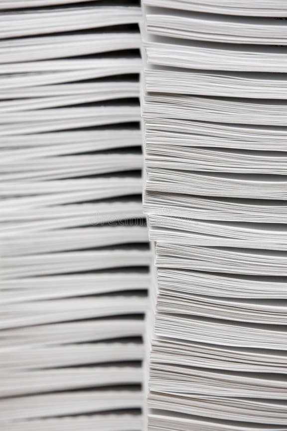 Stacks of Collated Paper stock photo. Image of collated - 37890272