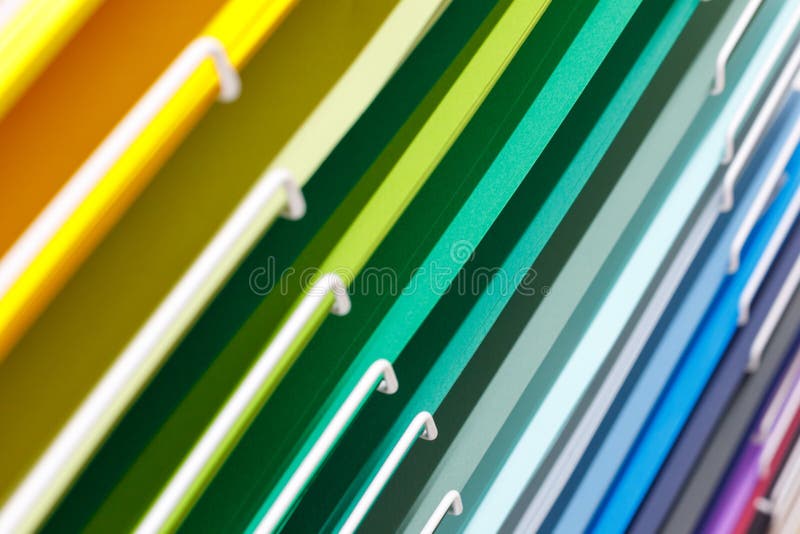 Stacks of Colored Cardboard for Drawing Stock Image - Image of bright ...