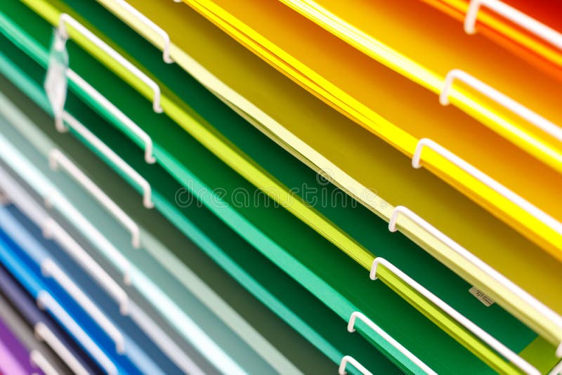 Stacks of Colored Cardboard for Drawing Stock Image - Image of drawing ...