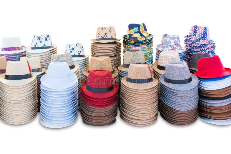Stacks of colorful hats stock photo. Image of costume - 162889004
