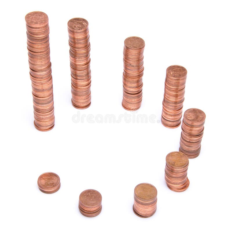 Coin Money in Stacks stock photo. Image of pennies, stack - 45702