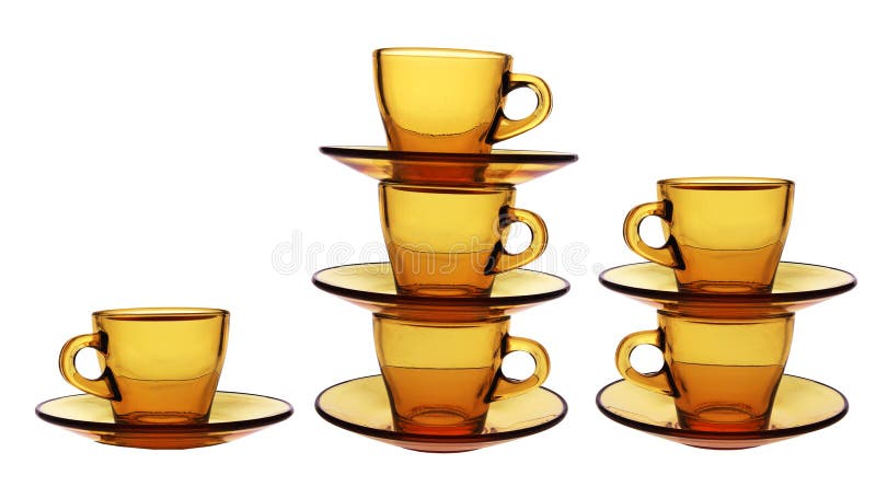 Stacks of Tea Cups and Saucers Stock Photo - Image of time, break: 9321488