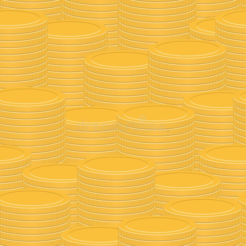 Stacks of Gold Coins - Abstract Vector Texture Stock Vector ...