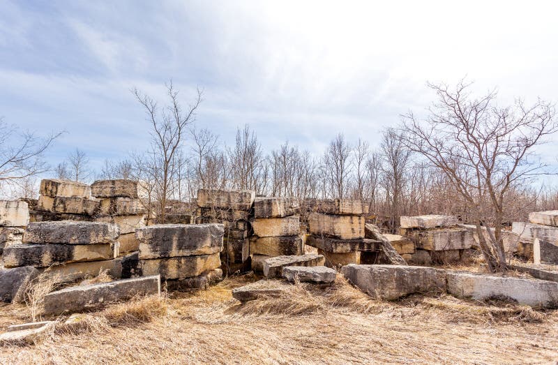 Stacks of Big Broken Cement Blocks Stock Image - Image of materials ...