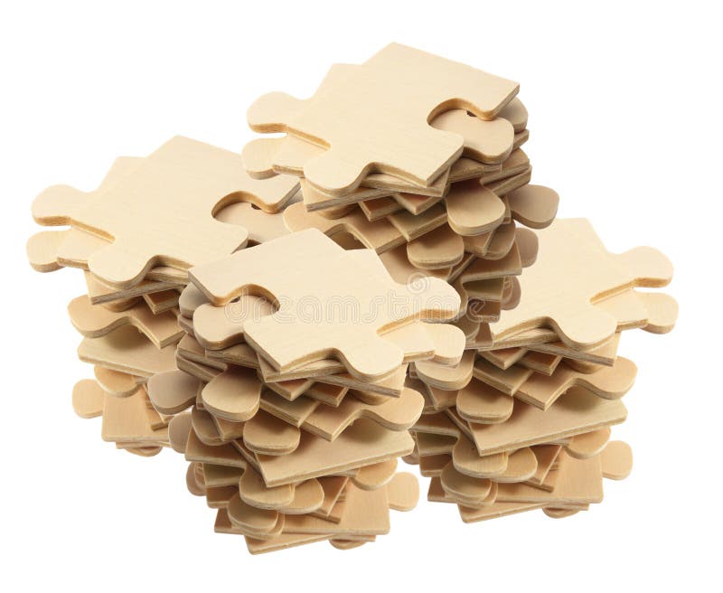 Stacks of Jigsaw Puzzle Pieces Stock Image - Image of solution, still ...